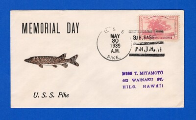 USS Pike SS-173 Memorial Day Sub Base Pearl Harbor Hawaii May 30 1939 ...
