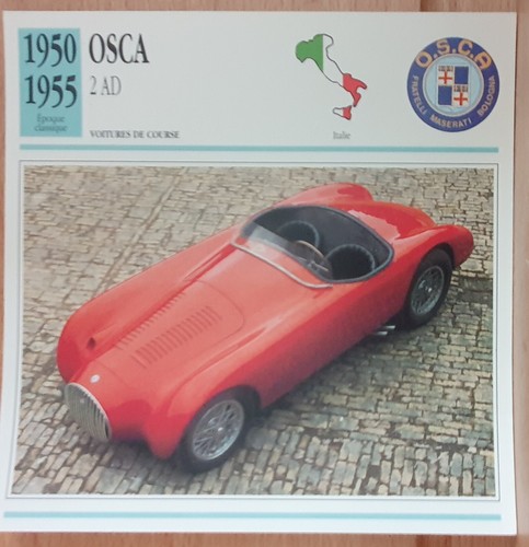 OSCA 2 AD CARTE EDITION ATLAS AUTO VOITURE | eBay
