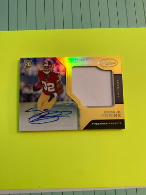 2017 PANINI CERTIFIED SAMAJE PERINE AUTOGRAPH PATCH ROOKIE 13/25 #231 ...
