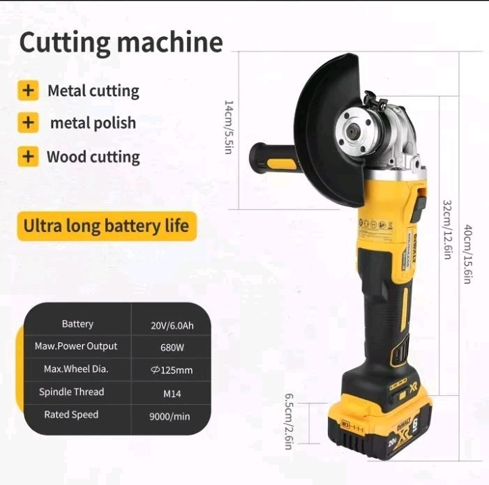 DeWalt DCG414 20V Max XR Brushless 125mm ANGLE GRINDER Tool Only ...