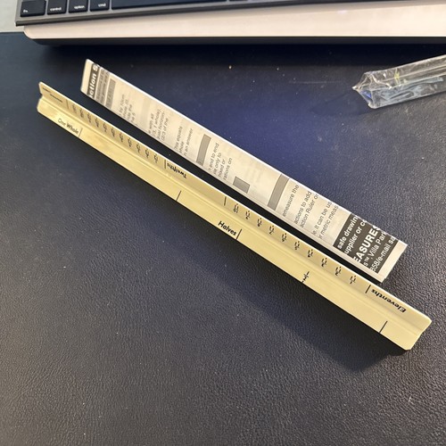 Fraction Safe-T 3 Sided Ruler | eBay