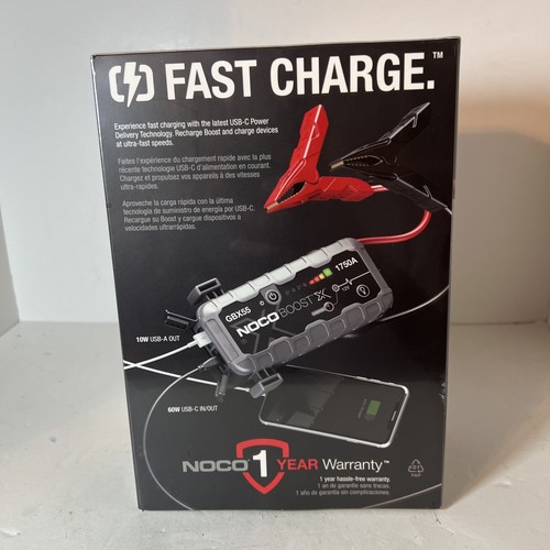 NOCO Boost X GBX55 1750A 12V UltraSafe Portable Lithium Battery Jump ...
