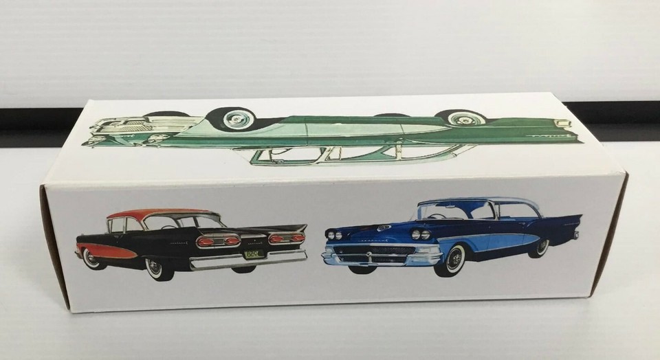 New 1958 Ford Fairlane Custom Made Dealer Promo Model BOX ONLY..NO CAR ...