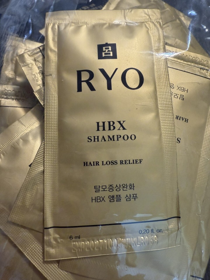 RYO HBX Shampoo Scalp Hair Loss Shampoo 6ml X 20 Pcs New Korea Cosmetic ...