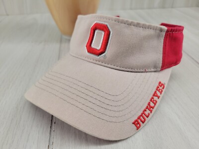 Ohio State Buckeyes Cap Men's Visor Hat O logo NCAA College ML CAPS | eBay