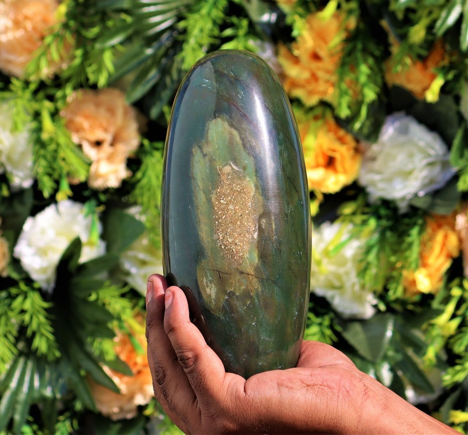 Large 210MM Natural Green Vivianite Stone Metaphysical Healing Power ...