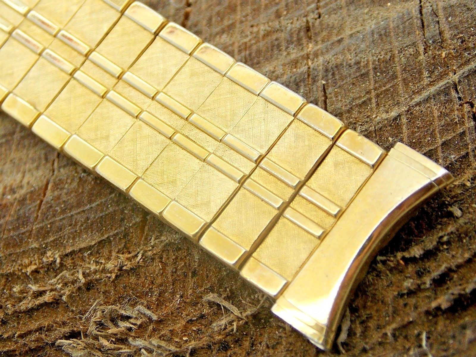 NOS Vintage Watch Band 19mm Stainless Steel Expansion… - Gem