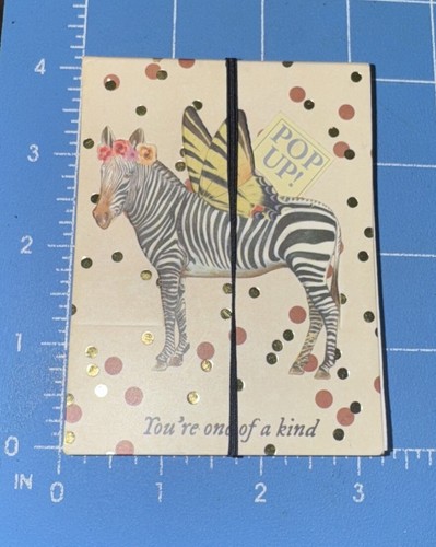 Punch Studio Zebra Flower Butterfly You're One Of A Kind Pop Up Pocket ...