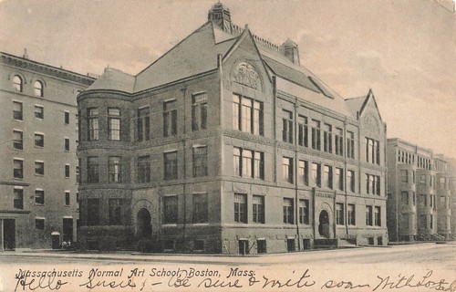 Postcard Boston, MA: Massachusetts Normal Art School, 1906 Posted, UDB ...