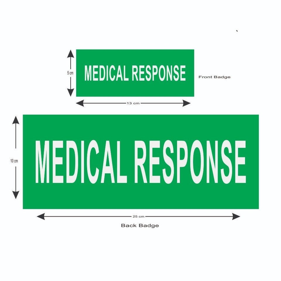 BADGES PACK OF 2 - Medic Ambulance Medical Response Medical Team Insert ...