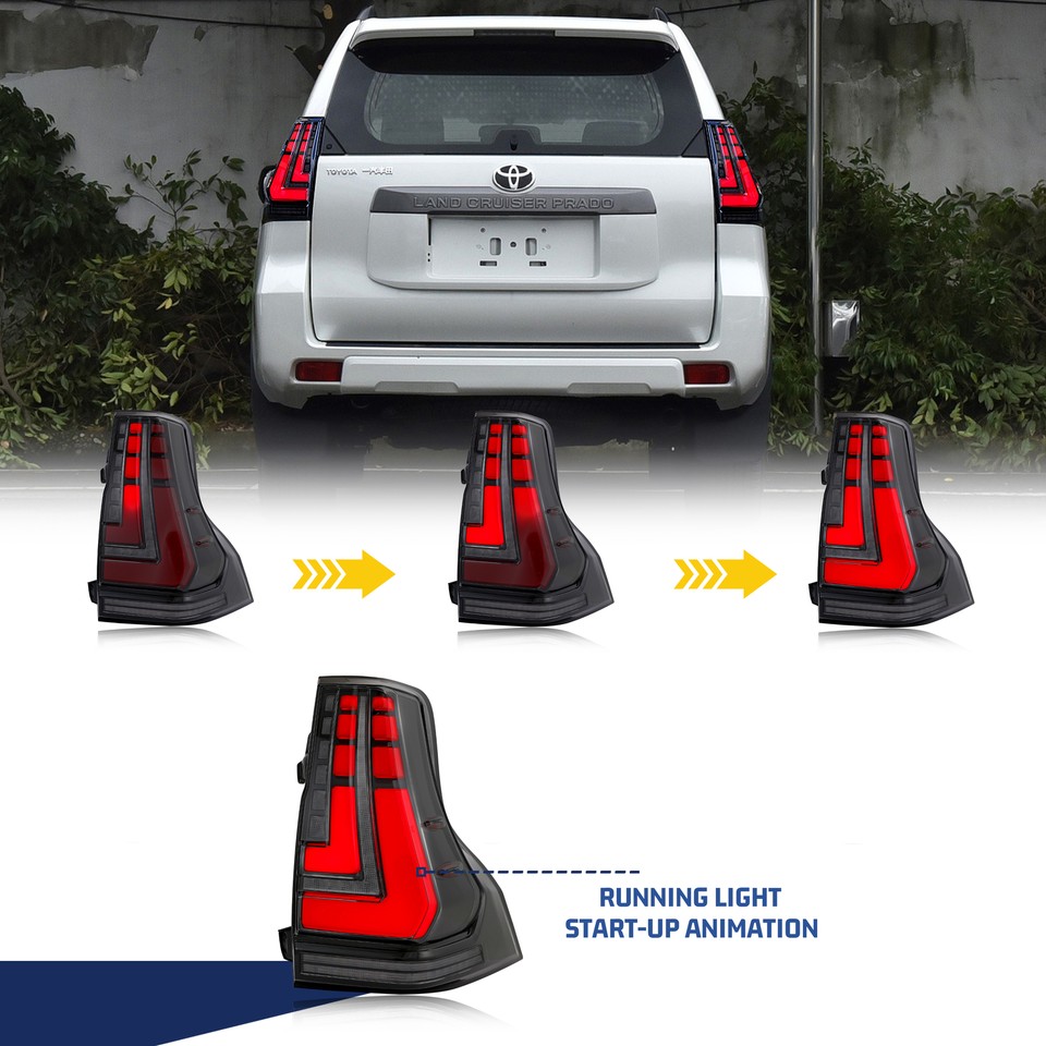 LED Tail Lights for Lexus GX400 GX460 2010-2020 Sequential Animation ...