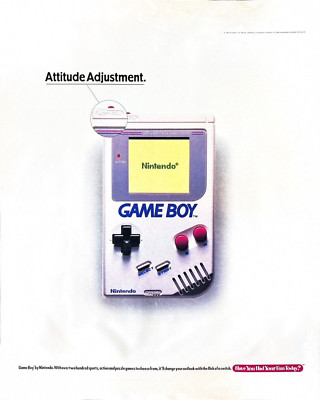 1992 NINTENTO GAMEBOY Genuine Vintage Print Advertisement Game Boy 10 ...
