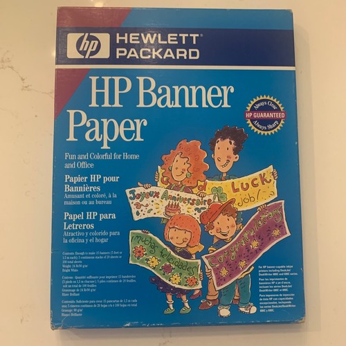 HP Banner Paper for Inkjet Printers - Make your own Banners NEW | eBay