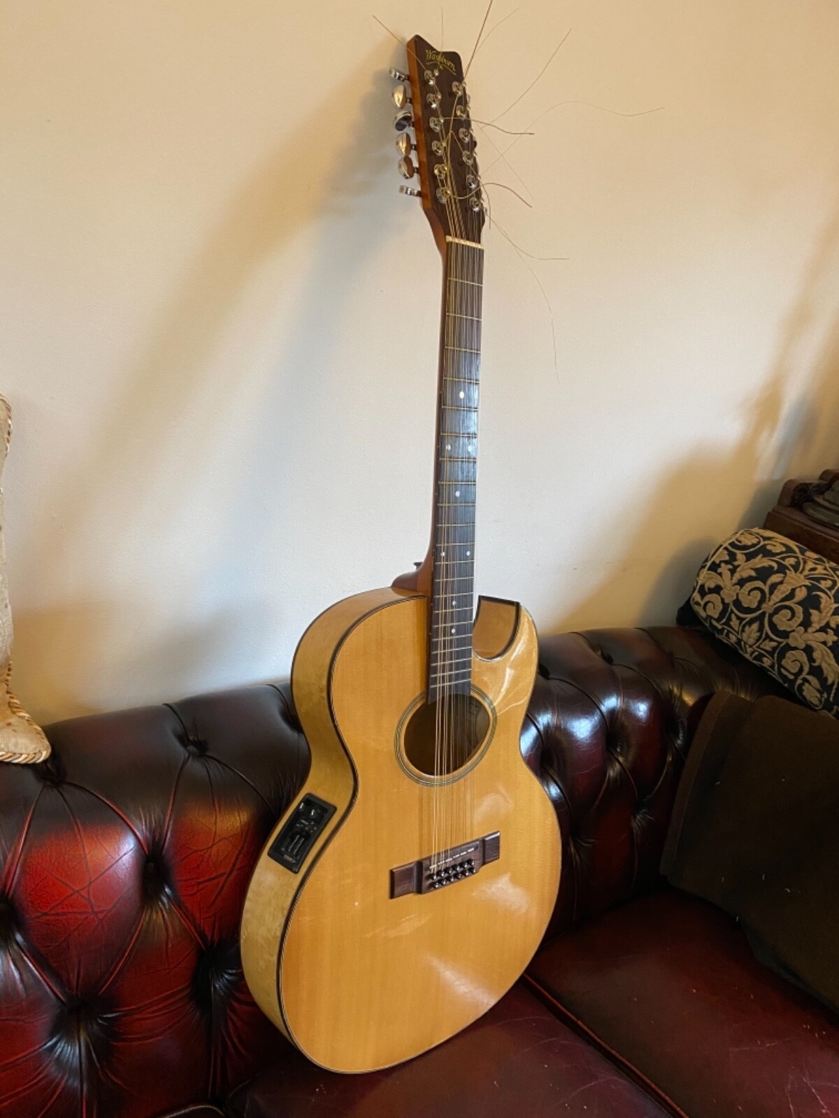 Washburn 12 String Birds Eye Maple Electro-Acoustic Very Rare EA20 40 ...
