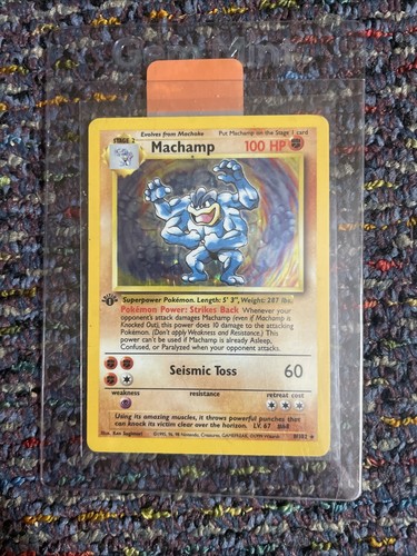 Pokemon TCG Deck Exclusives 008/102 Machamp - 8/102 (Base Set) 1st ...