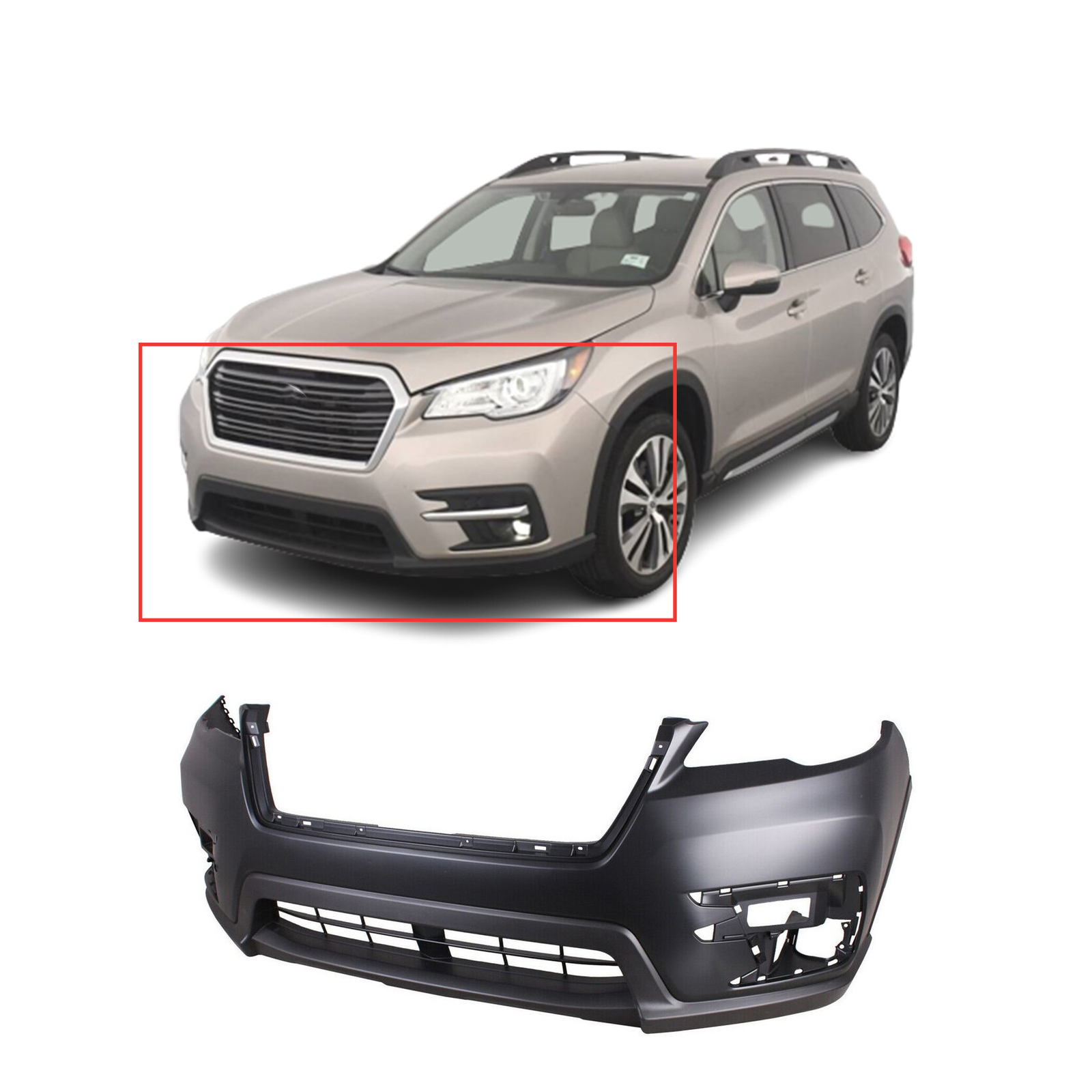 Front Bumper Cover For 2019-2021 Subaru Ascent Base Limited Premier ...