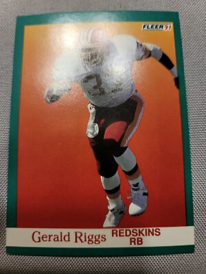 GERALD RIGGS 1991 FLEER FOOTBALL CARD # 392 and Gary Anderson 368# | eBay