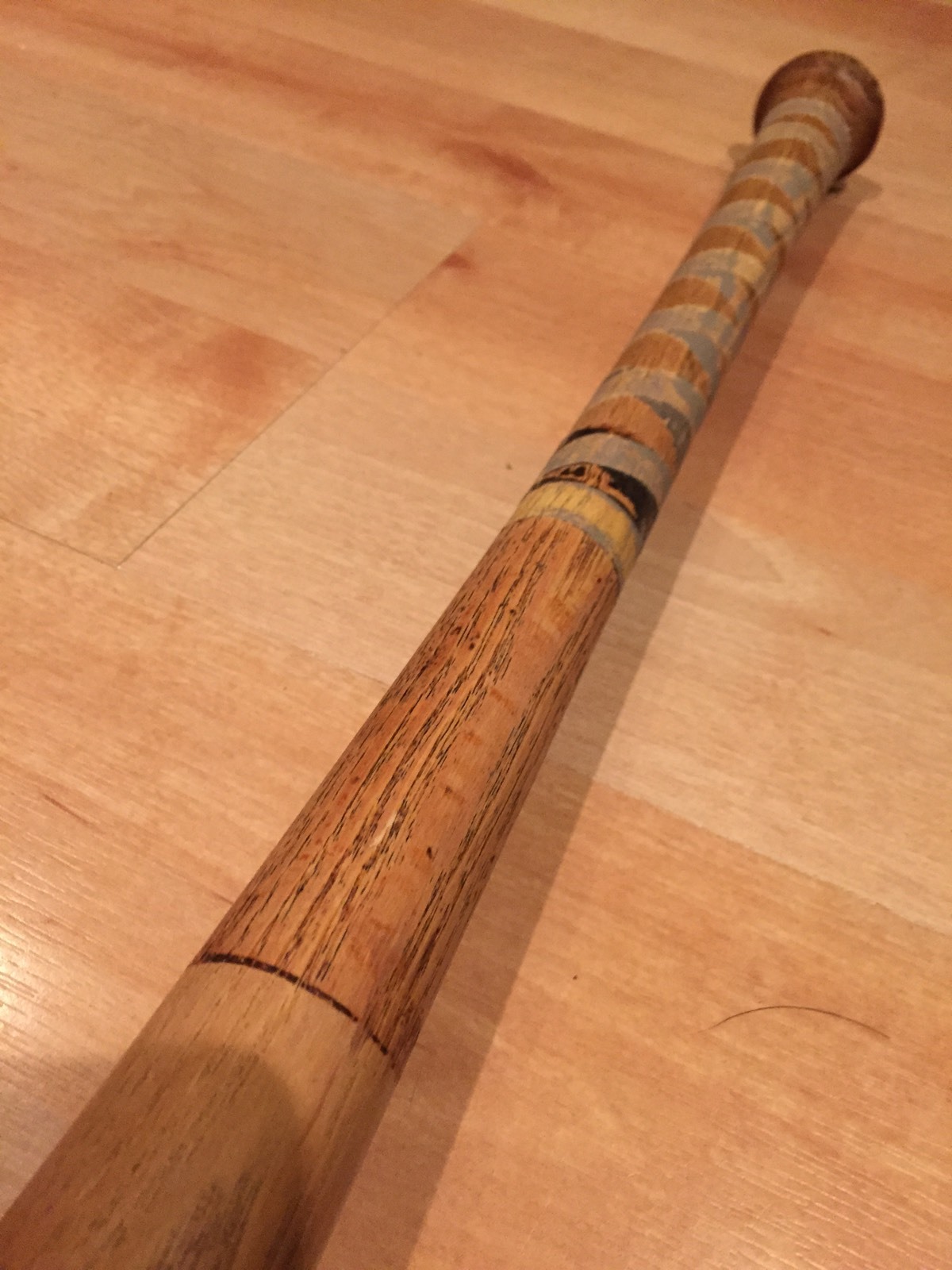 Vintage Wooden Baseball Bat Wood GSB 1940-50s Hanna Batrite Softball ...