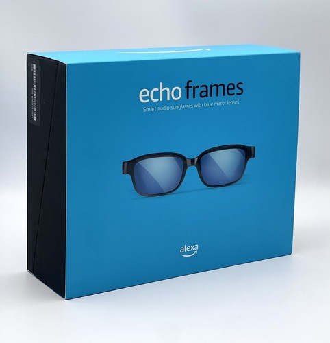 Amazon Echo Frames 2nd Gen Smart Audio Sunglasses with Polarized Blue-Mirror Sunglass Lenses ...
