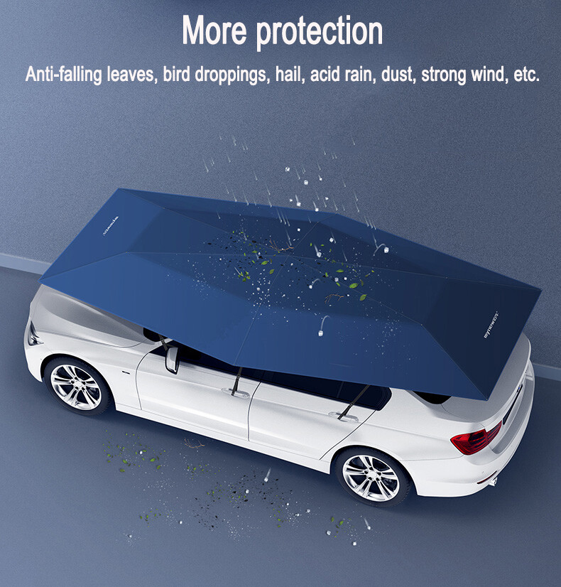 Automatic Portable Car Tent Cover Auto Umbrella UV Sun Protection ...