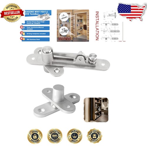 Durable Hidden Hinge Kit for Wood Doors - 330 lbs Max Capacity, Easy ...