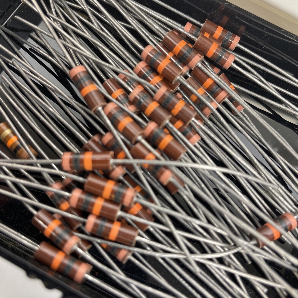 Lot of 2000 + Vintage Resistors Allen-Bradley Carbon Comp, Wirewound ...