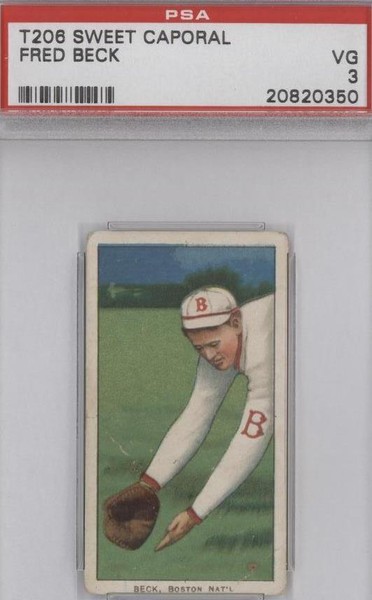 1909-11 T206 - 350 Factory No. 30 Back Fred Beck (RC) for sale online ...