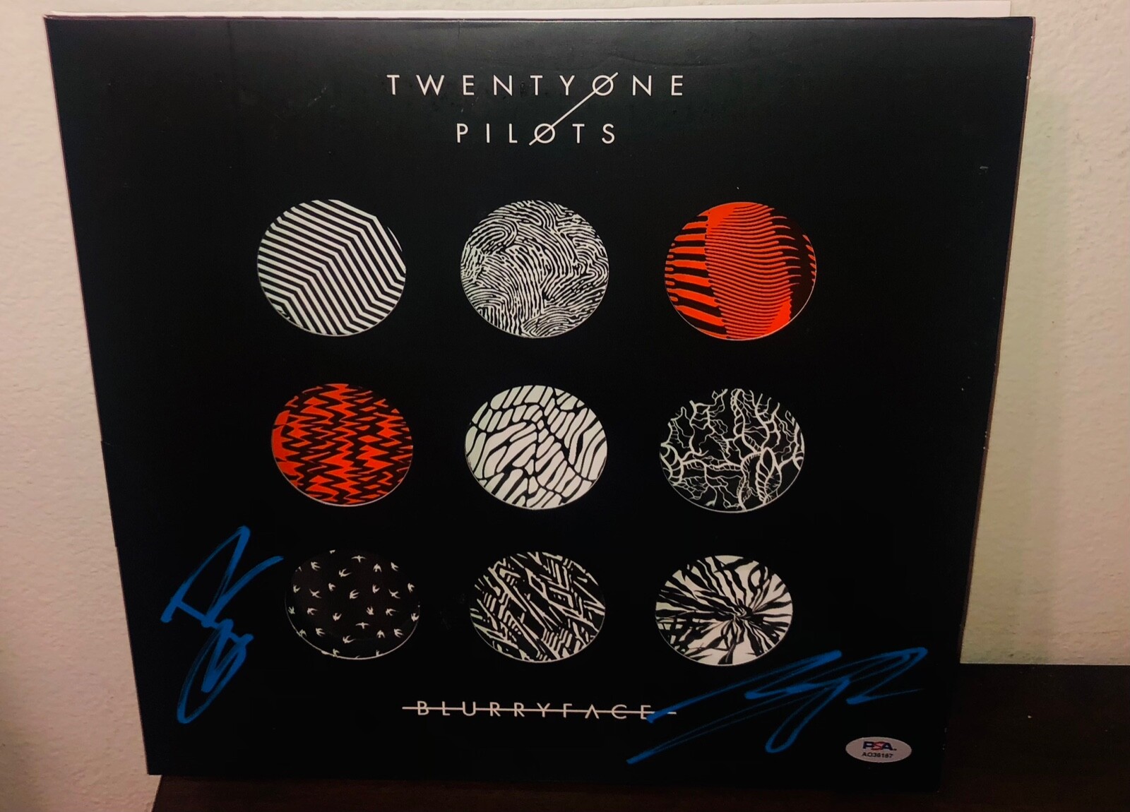 Tyler Joseph Josh Dun Twenty One Pilots Blurryface Dual Signed Vinyl ...