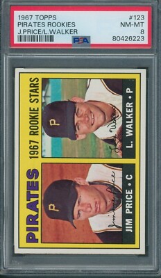 1967 Topps #123 PIRATES ROOKIES Jim Price/Luke Walker PSA 8 NM-MT | eBay
