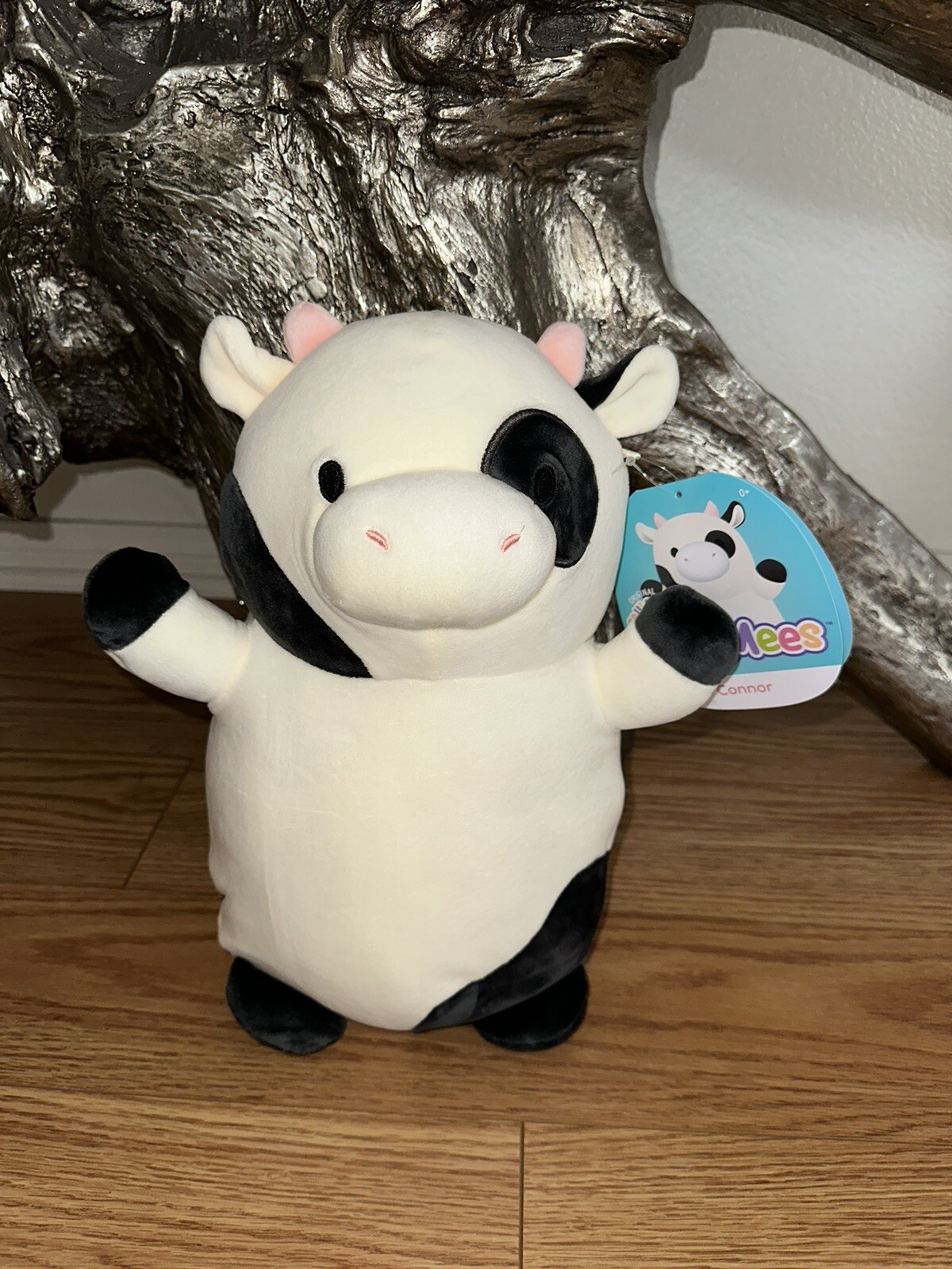 Squishmallows Kellytoy Plush Hug Mees Connor the Cow 12" NEW | eBay