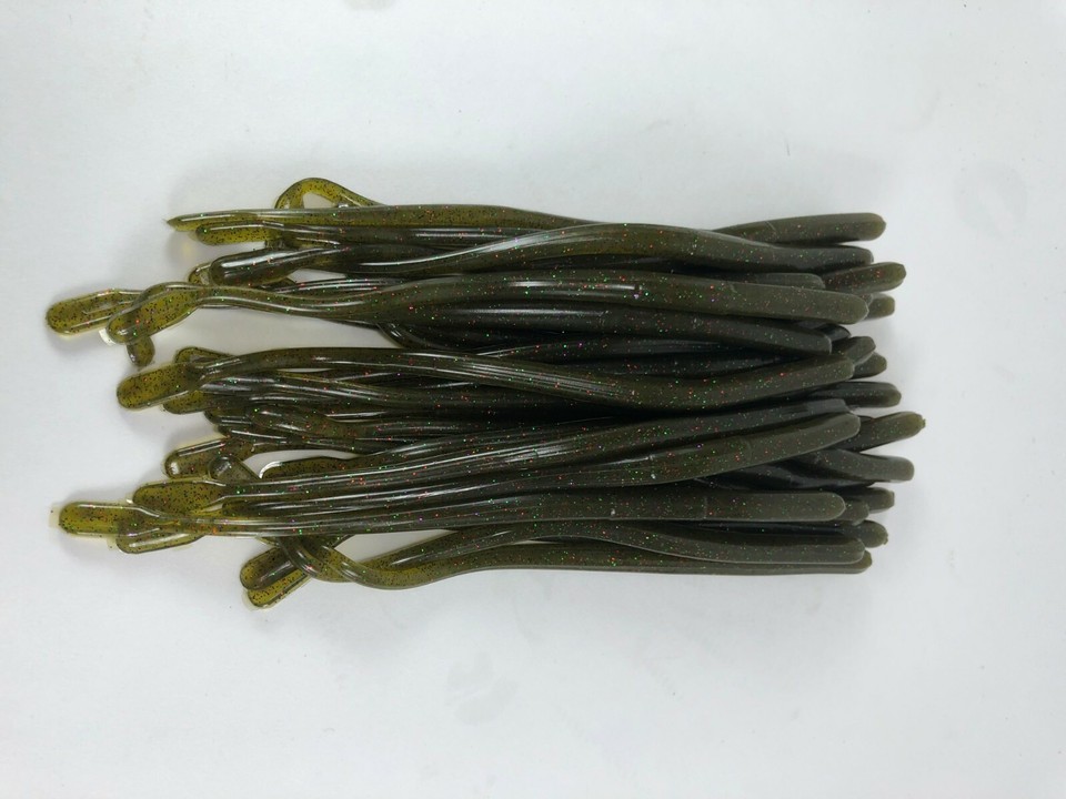 Robo Worm Style Drop Shot Finesse Straight Tail Worm Bass Fishing Lure ...