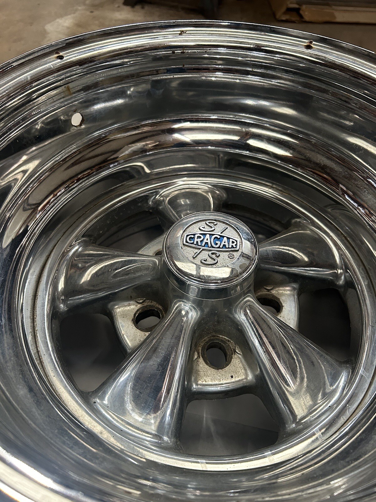 Cragar S/S Mag Wheels 15x10 Deep Dish Chevy Ford Mopar Drag Race Hot ...