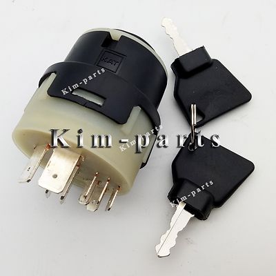 For JCB New Holland NH Case Ignition Switch 2 keys 701/80184 85804674 ...