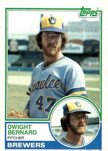 1983 Topps #244 Dwight Bernard - Milwaukee Brewers | eBay