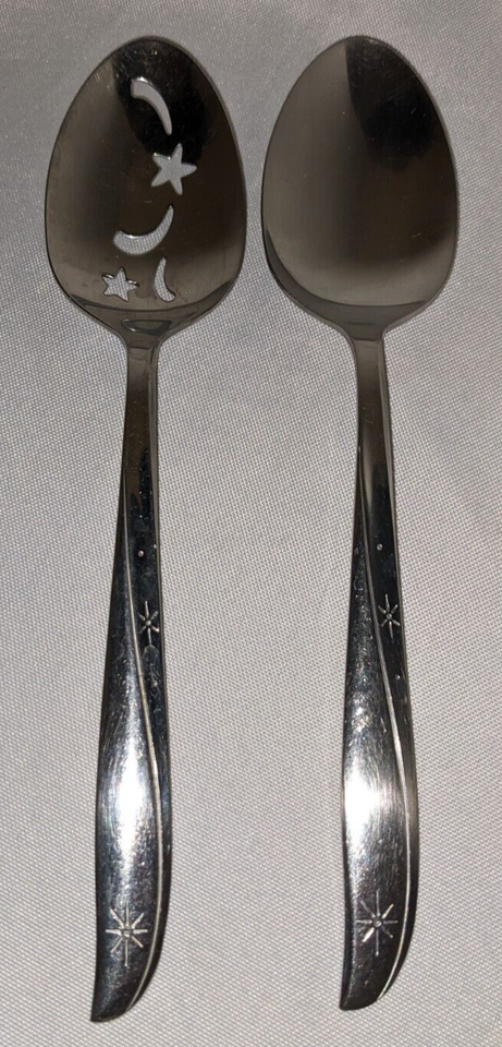 80pc Oneida Twin Star Community Stainless Flatware Atomic Starburst Set Lot | eBay