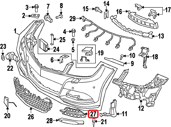2012-2015 MERCEDES BENZ C Class W204 Running Light Grill Right OEM ...