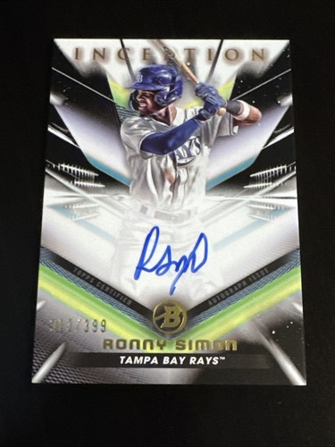2023 Bowman Inception Ronny Simon AUTOGRAPH Rays /399 | eBay