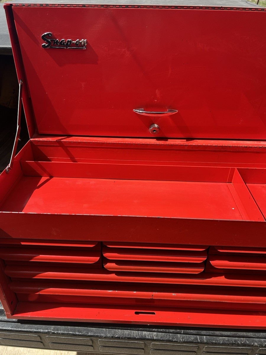 Vintage Red 1964 Snap-On KR-58B Toolbo Drawer Flip Top Heavy Vintage Red 1964 Snap-On KR-58B Toolbo Drawer Flip Top Heavy