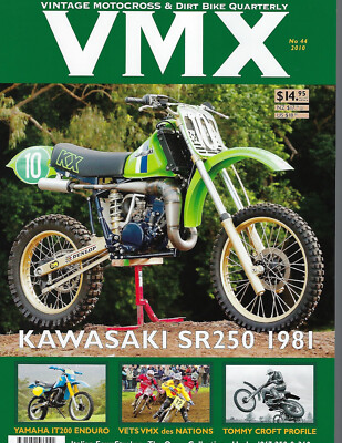 VMX #44 Vtg Motocross Dirt Bike Kawasaki SR250 Italian Four Strokes ...