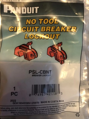Panduit Psl-cbnt Lockout With Universal Circuit Breaker Compatibility ...