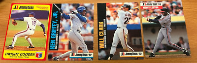 1991 1992 1993 Jimmy Dean Stars Dwight Gooden Lofton Griffey Jr Clark ...
