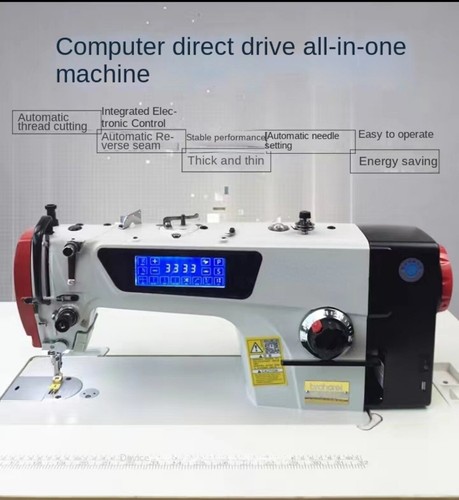 Flat Sewing Machine Computer Direct Drive Auto High Speed Industrial ...