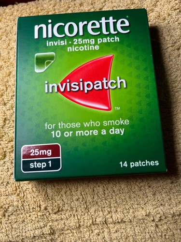 Nicorette invisi/ 25 mg patch nicotine X 14 | eBay UK