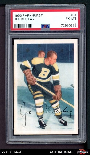 1953 Parkhurst #94 Joe Klukay Bruins PSA 6 - EX/MT | eBay