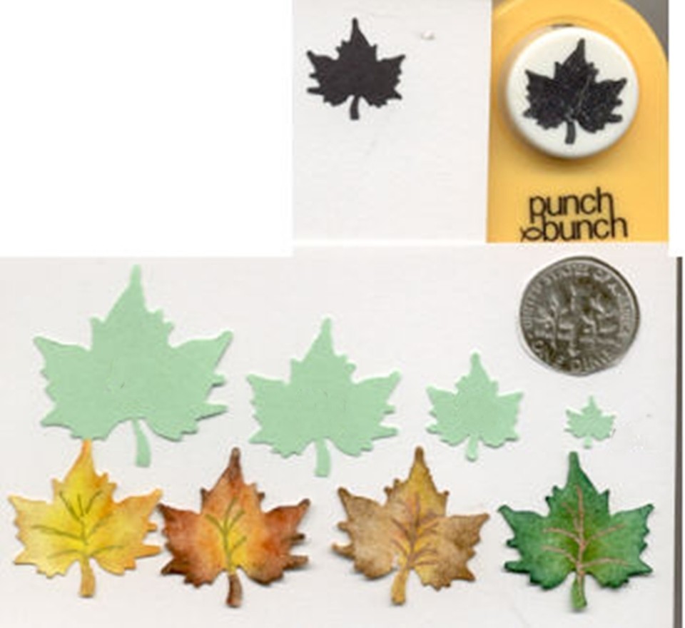 Small Leaf Shapes Paper Punches by Punch Bunch Many Styles To Pick From ...