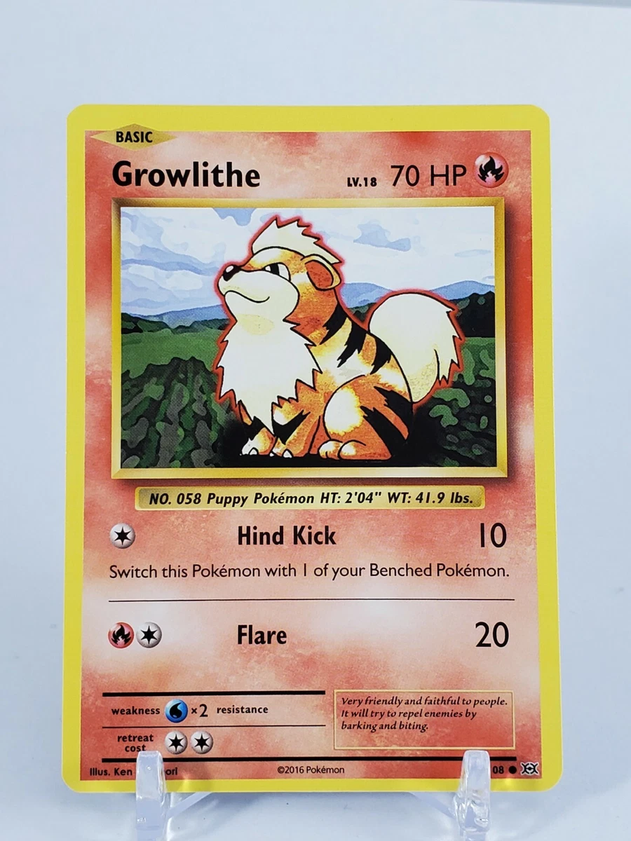 Pokemon Growlithe Card