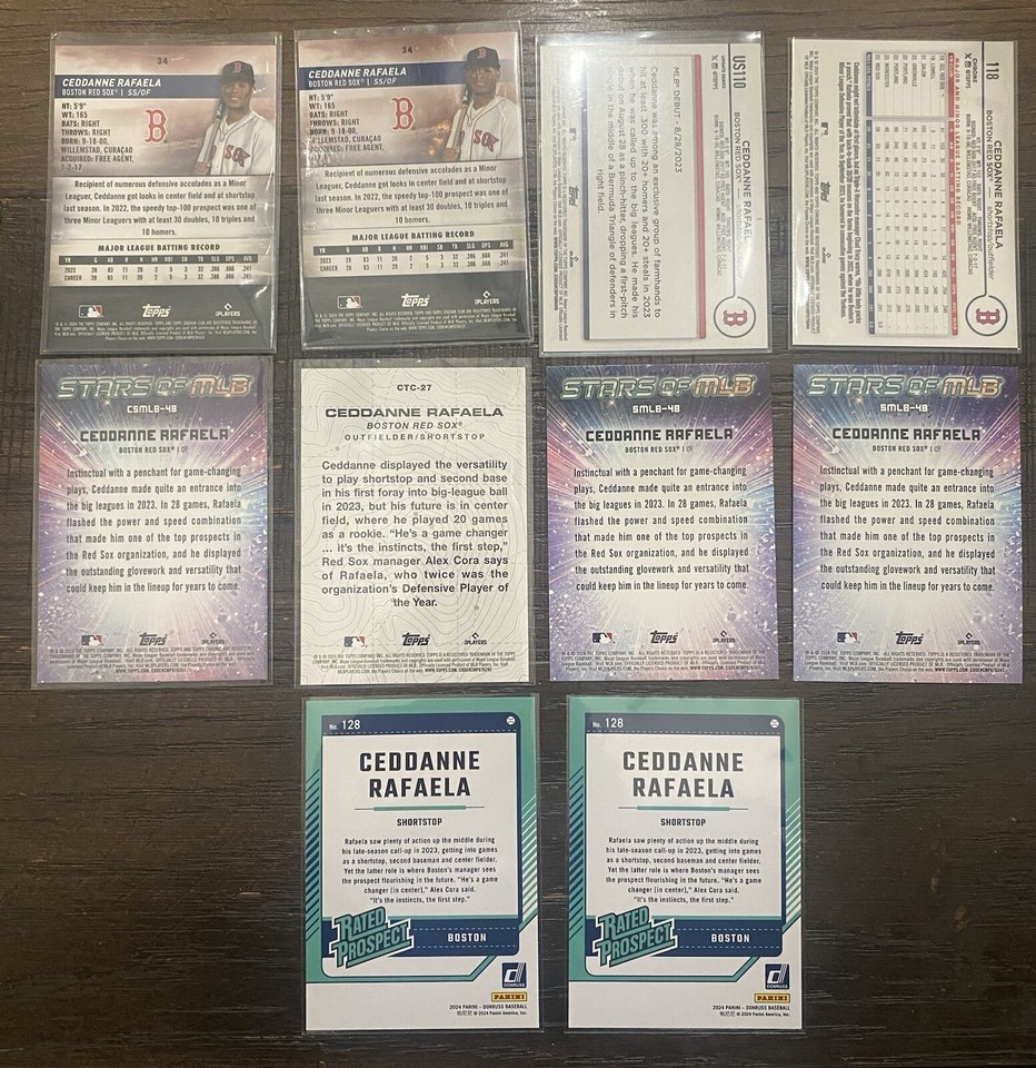Ceddanne Rafaela Rookie Card Lot | eBay