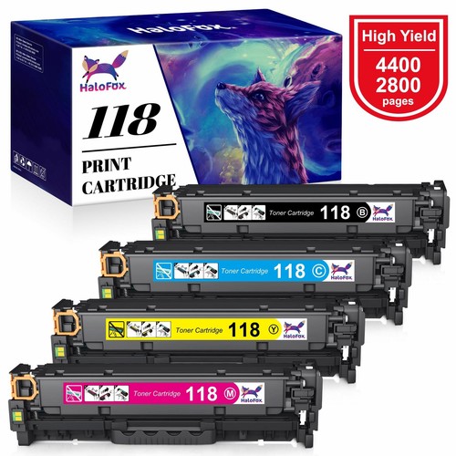 4 Color-pack Toner Cartridges Set For Canon 118 ImageClass LBP7660cdn ...