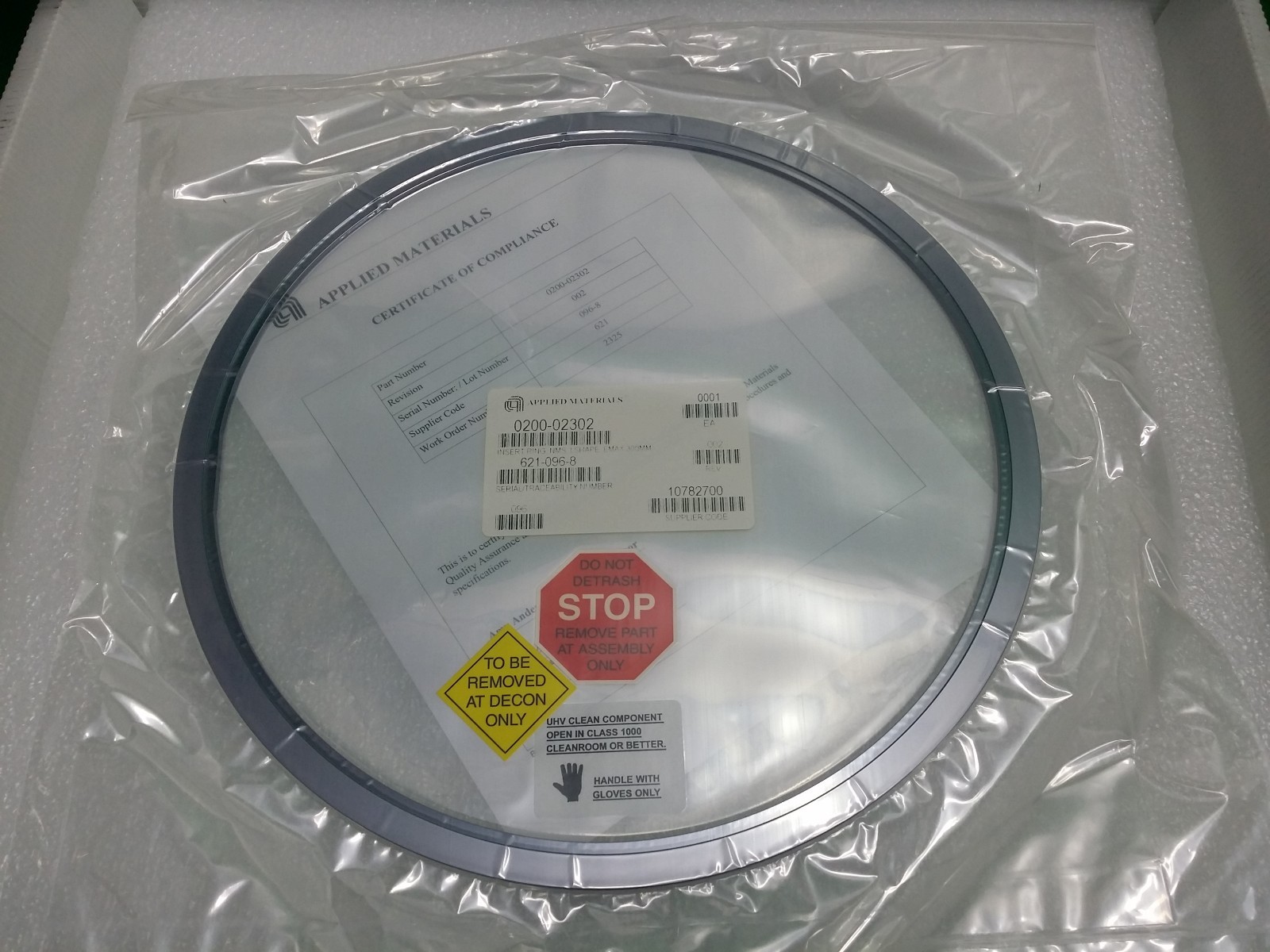 AMAT 0200-02302 INSERT RING, NMS, L-SHAPE, 300MM EMAX , NEW | eBay