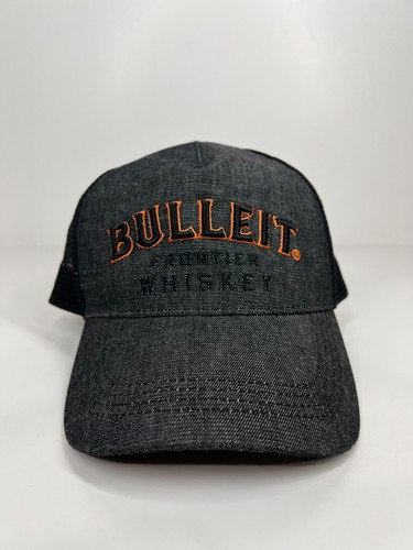 Bulleit Bullet Whiskey cap hat trucker mesh black adjustable one size ...